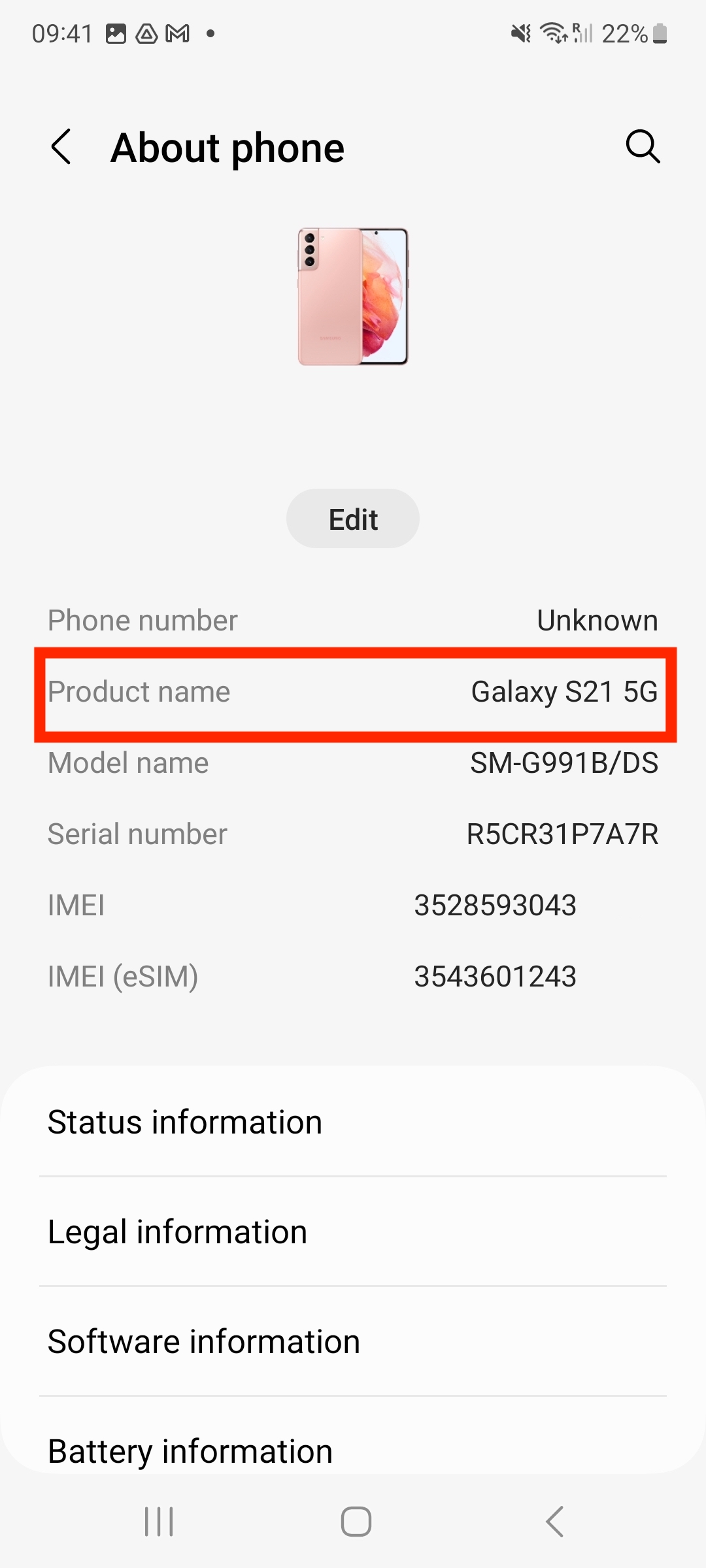 Identify Device Model on Samsung Device – Breeze eSIM